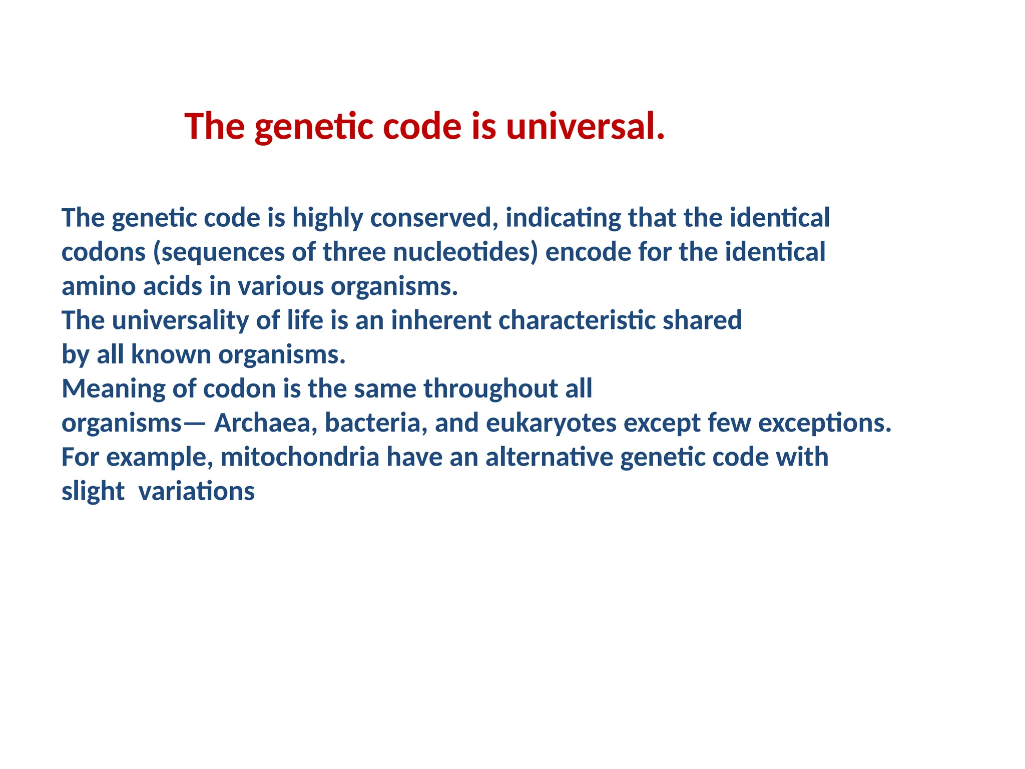 deciphering the genetic code and its features | PPTX