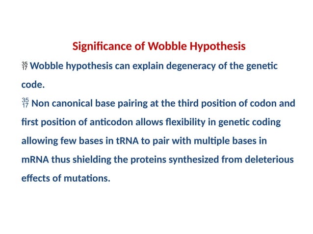 deciphering the genetic code and its features | PPTX