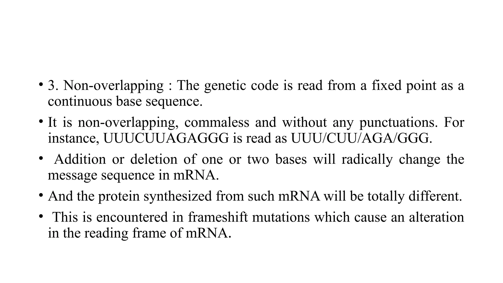 GENETIC. CODE. and its process . pptx | PPTX