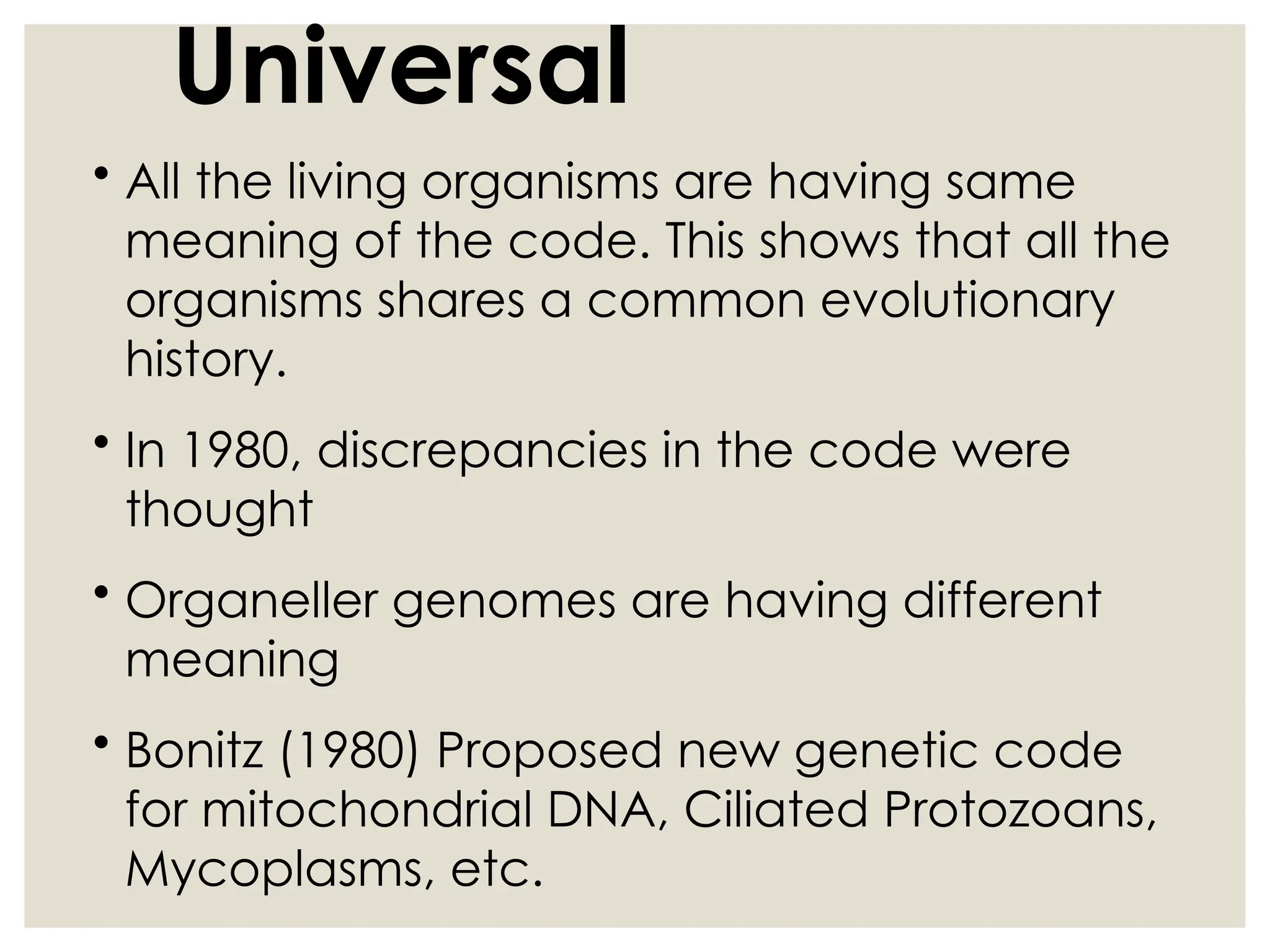 GENETIC CODE.pptFINAL.pptx on genetics study | PPTX