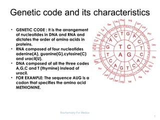 GENETIC CODE.pptFINAL.pptx on genetics study | PPTX