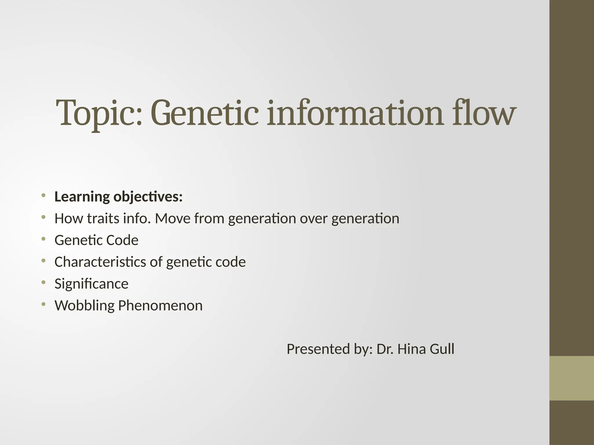 GENETIC CODE's (Types of Mutations).pptx