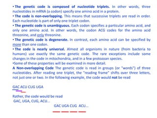 Genetic code2 | PPTX