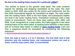 Genetic code2 | PPTX