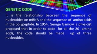 Genetic code2 | PPT