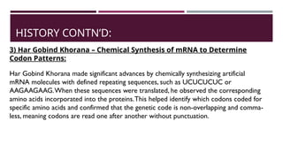 GENETIC CODE introduction and history.pptx