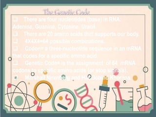 genetic code 3.pptx for your science presentation this is what you need to download this file | PPTX