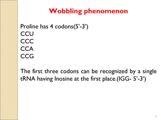 Genetic code and translation | PPT