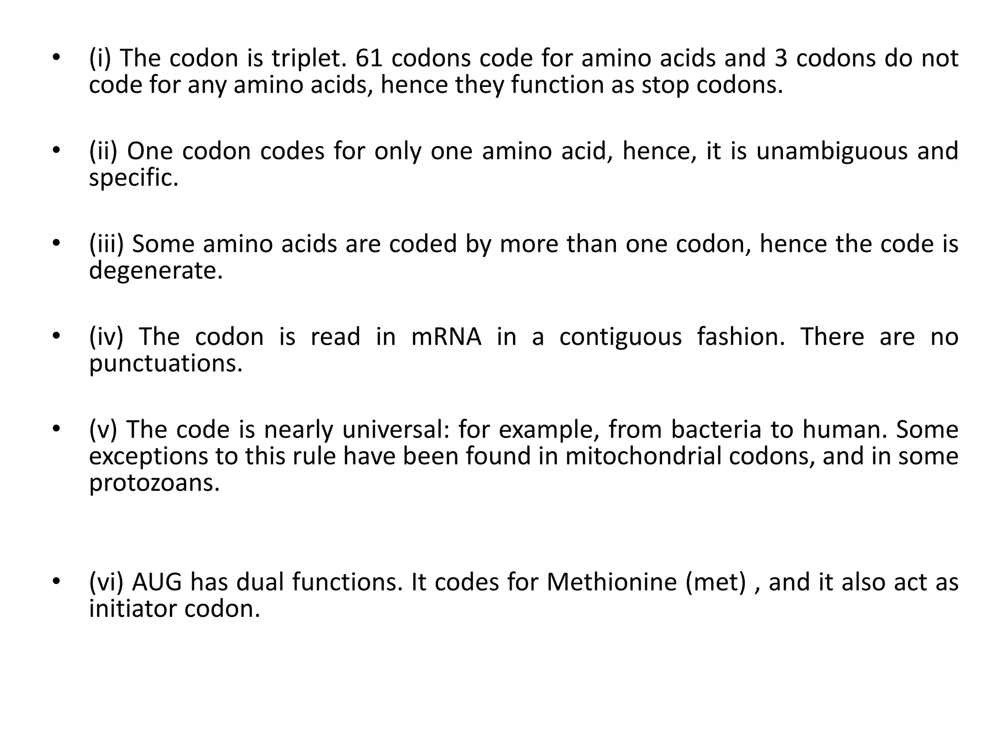 Genetic code and translation.. | PPTX