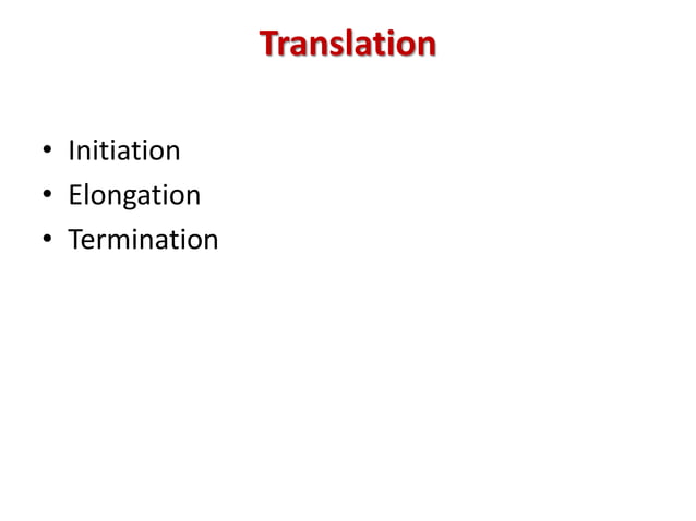Genetic code and translation.. | PPTX | Chemistry | Science
