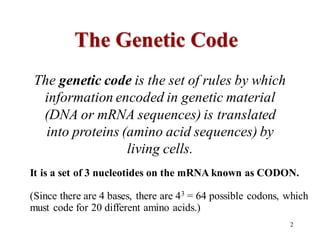 Genetic Code and Translation.pdf
