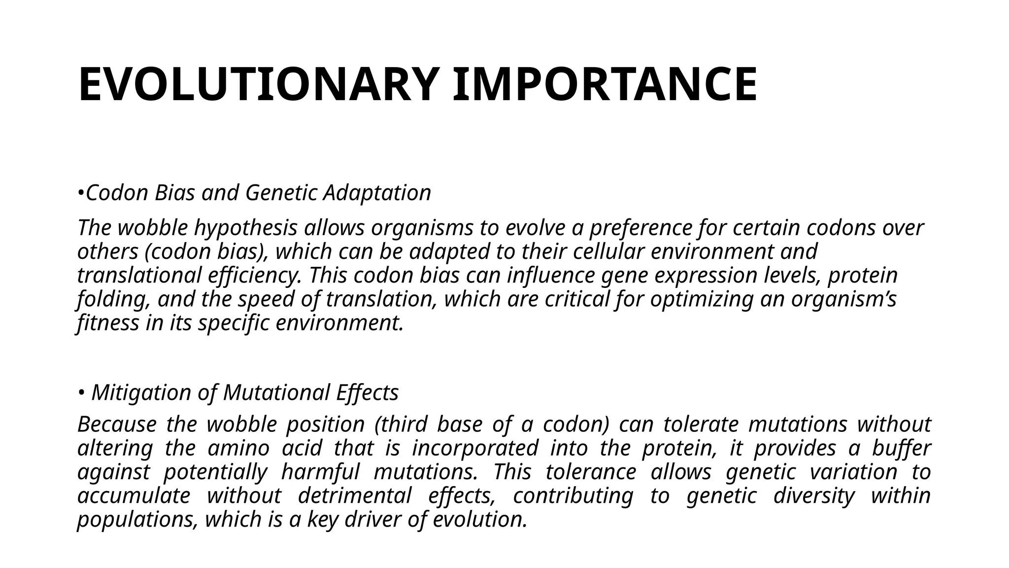 Genetic code and Wobble hypothesis .pptx