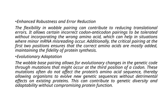 Genetic code and Wobble hypothesis .pptx