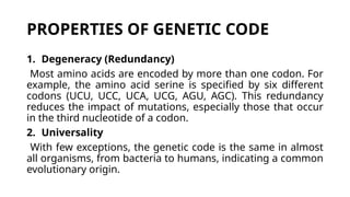 Genetic code and Wobble hypothesis .pptx