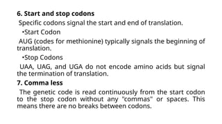 Genetic code and Wobble hypothesis .pptx