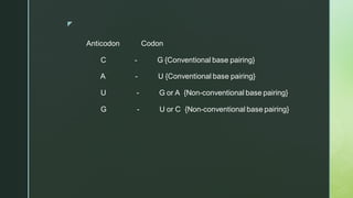 Genetic code a presentation on genetic code how a gene express ...