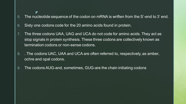 Genetic code a presentation on genetic code how a gene express ...