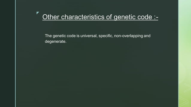 Genetic code a presentation on genetic code how a gene express ...