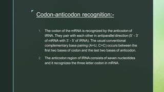 Genetic code a presentation on genetic code how a gene express ...