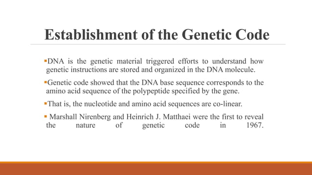 Genetic Code Deciphering Propertie And Code Dictionary Pptx Programming Languages Computing