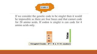 Genetic code deciphering propertie and code dictionary. | PPTX | Programming Languages | Computing