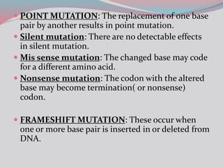 Genetic code features and character | PPTX