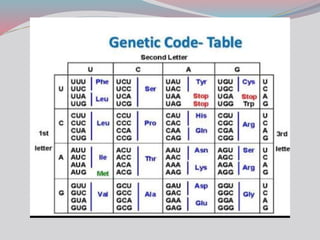 Genetic code features and character | PPTX