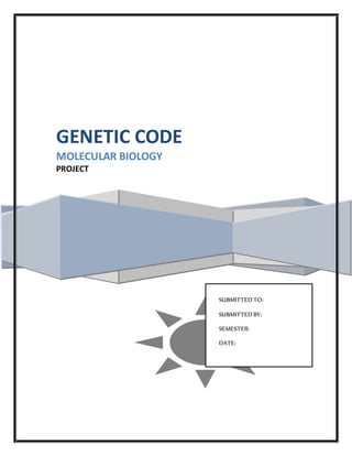 Genetic code | PDF