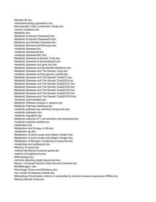 Genetic code master pdf container | PDF