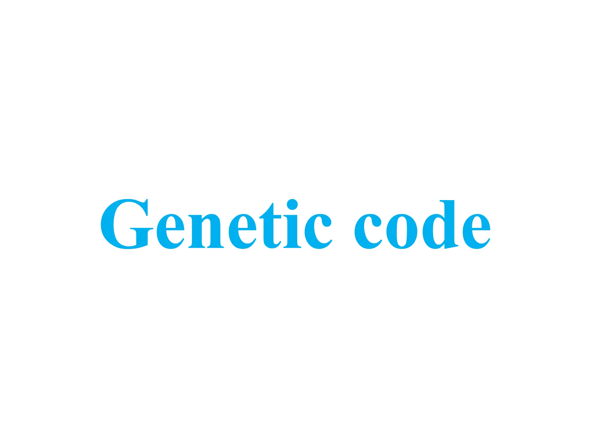 Genetic code & mutation types and effects.pptx