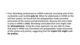 Genetic code | PPTX