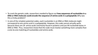 Genetic code | PPTX