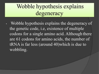 Geneticcode ppt | PPTX | Programming Languages | Computing