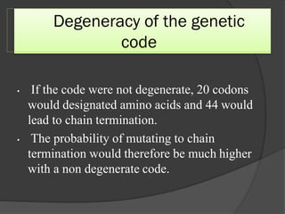Geneticcode ppt | PPTX | Programming Languages | Computing