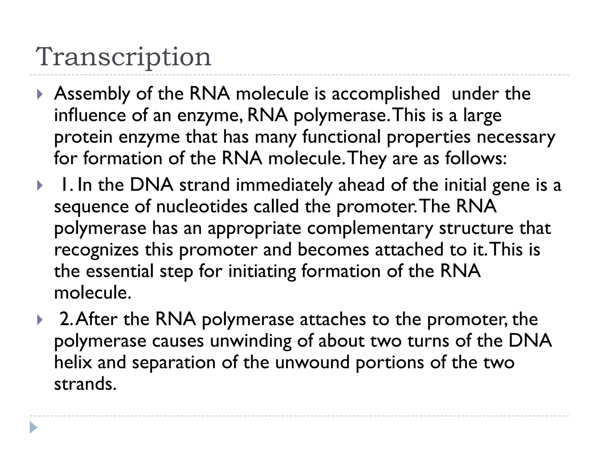 Genetic code & transcription | PPTX