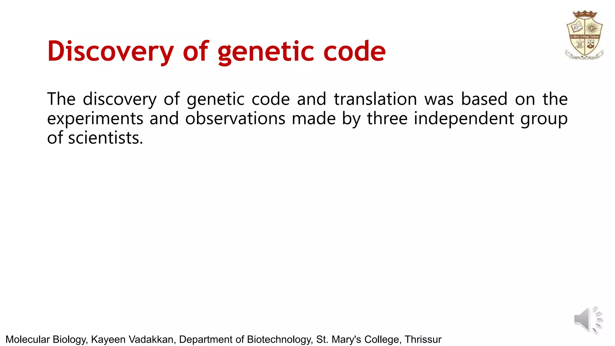 Genetic codon | PPTX