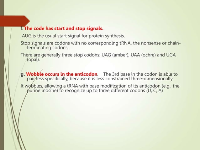 GENETIC CODONS.ppt | Chemistry | Science
