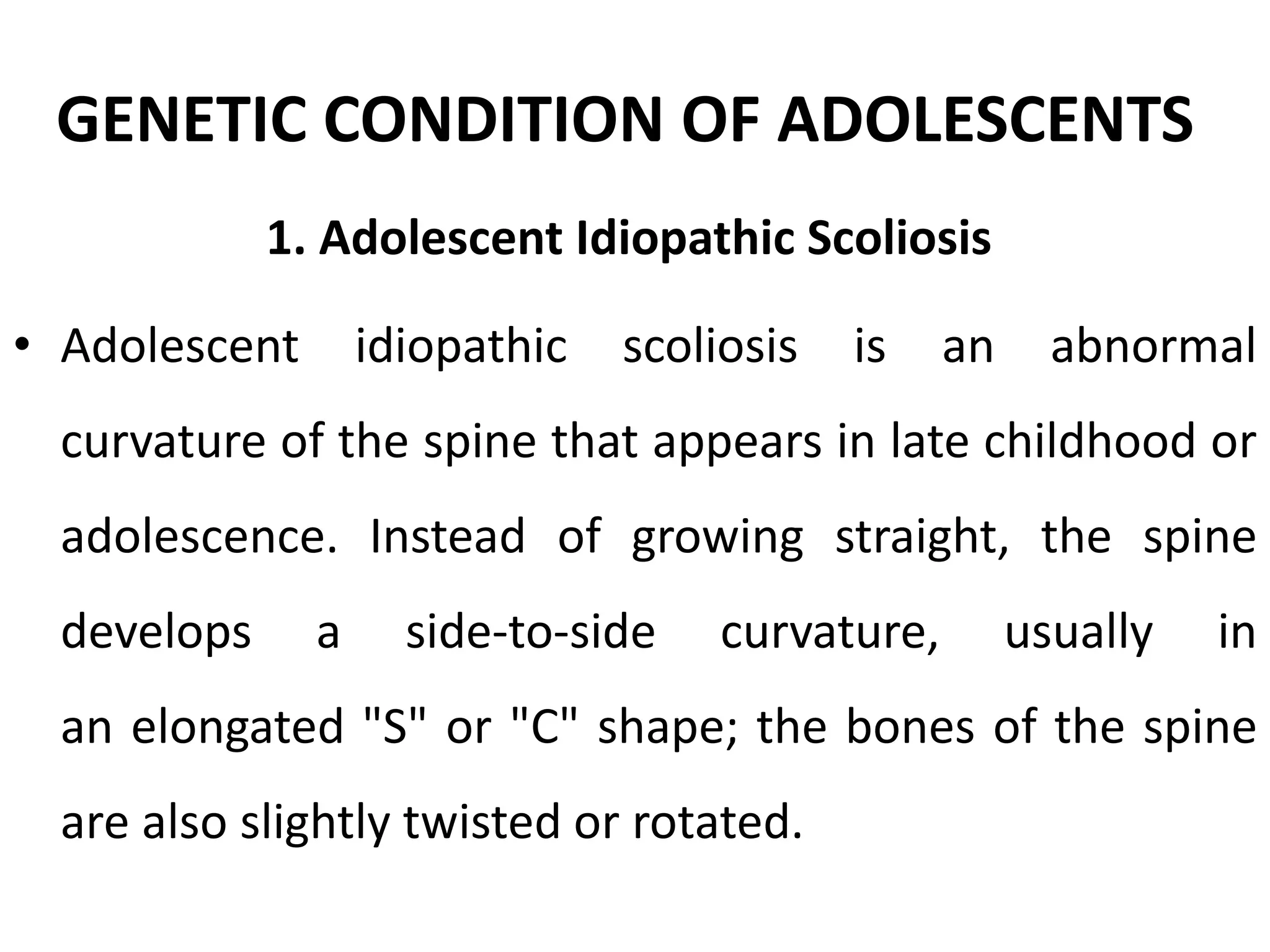 Genetic condition | PPTX
