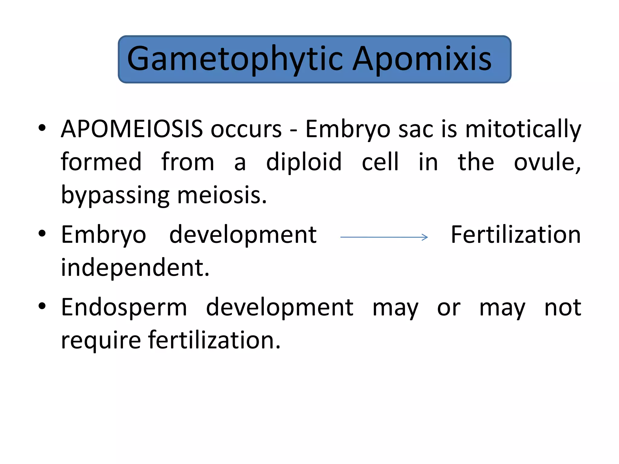 Genetic control of apomixis | PPTX