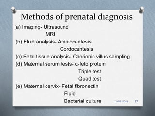 Genetic counselling & Prenatal Diagnosis | PPTX