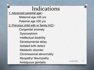 Genetic counselling & Prenatal Diagnosis | PPTX