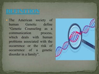 Genetic counselling | PPTX