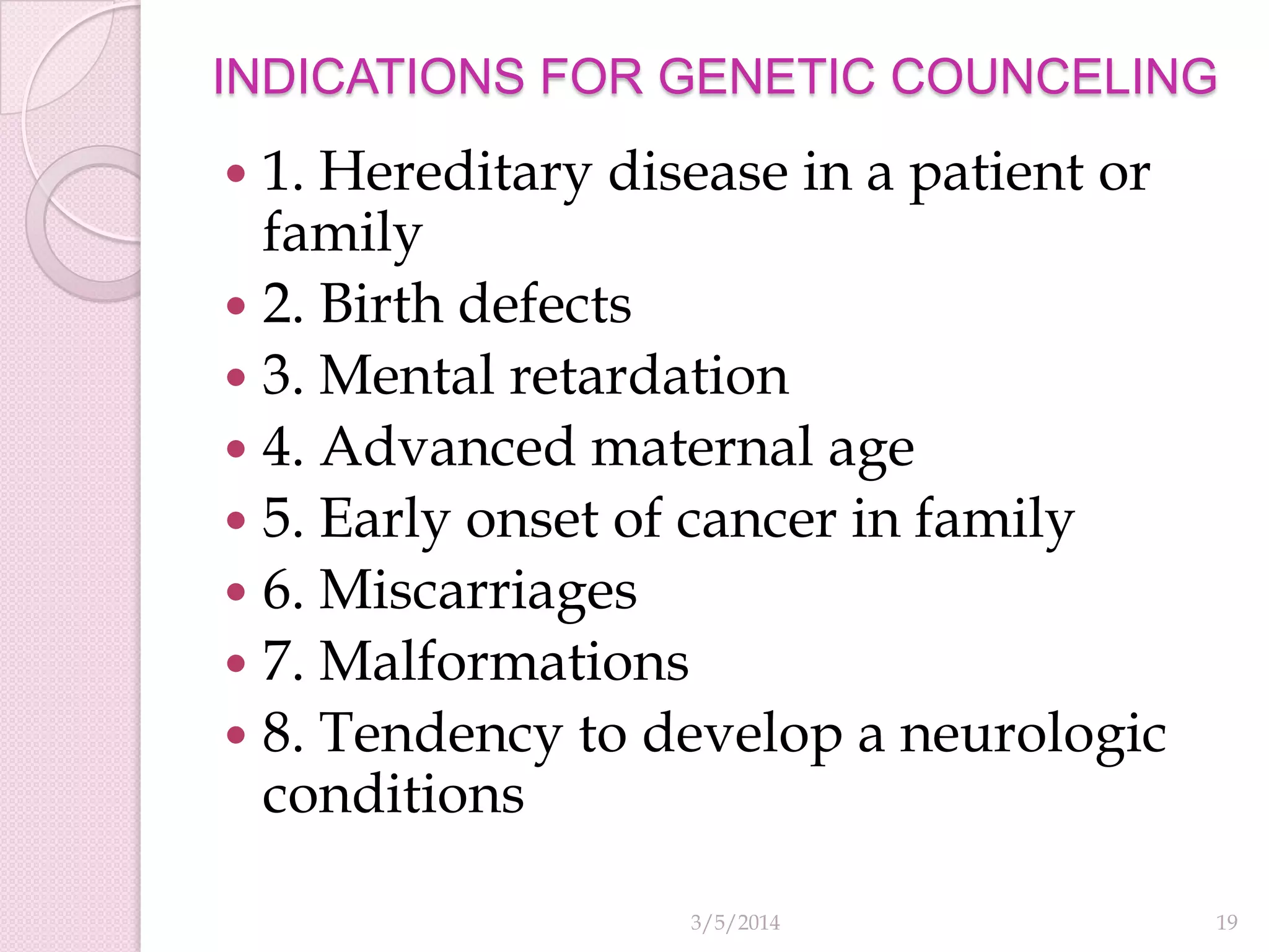 Genetic counselling | PPTX