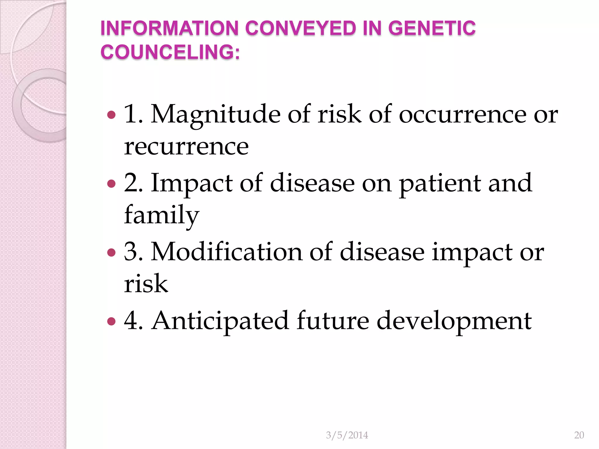 Genetic counselling | PPTX