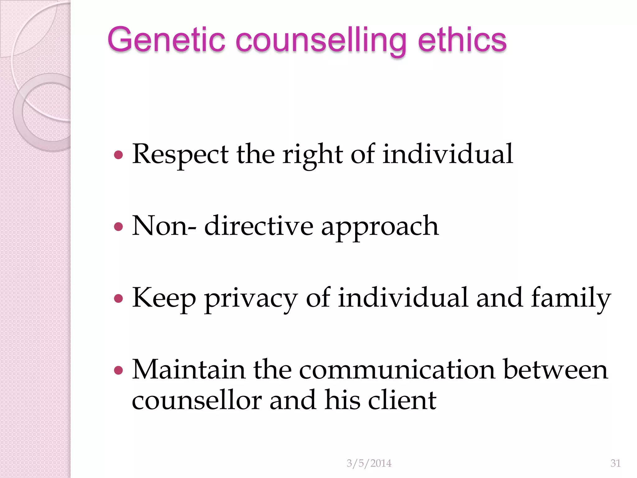 Genetic counselling | PPTX