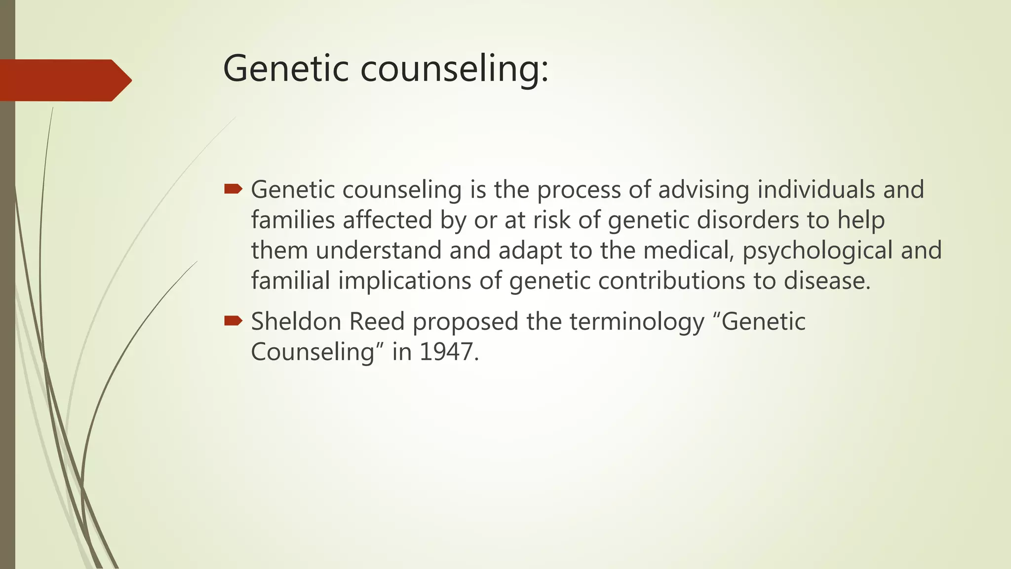 Genetic counselling | PPTX