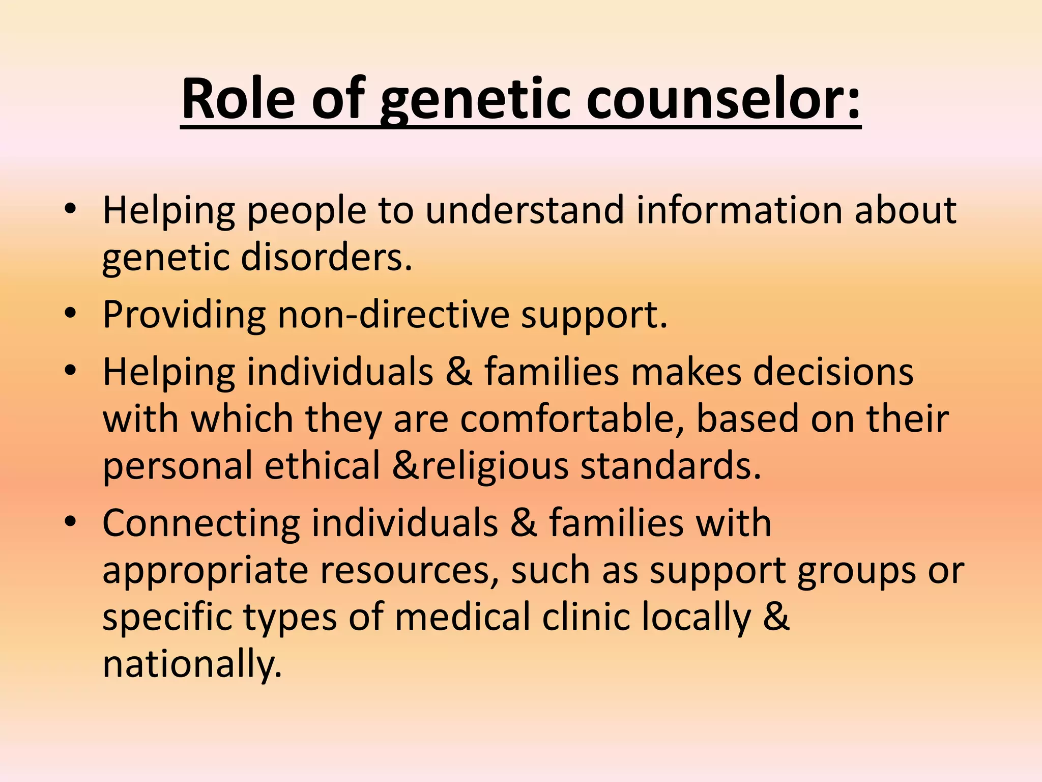 Genetic counselling | PPTX