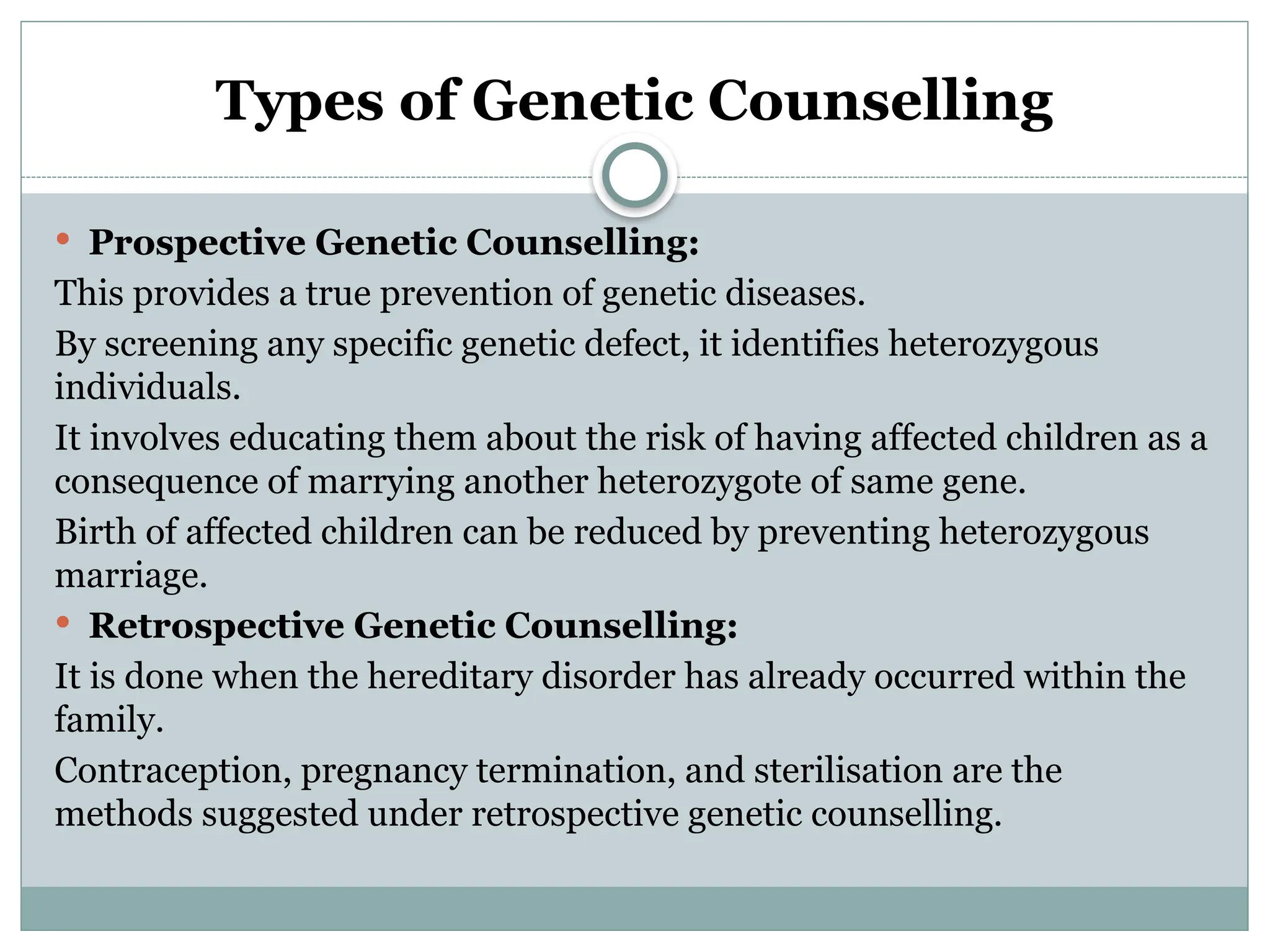 GENETIC COUNSELLING (BSc NURSING, GNM, ANM.pptx
