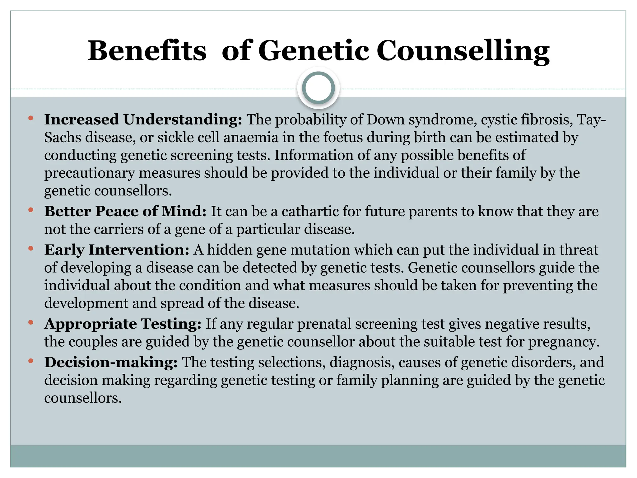 GENETIC COUNSELLING (BSc NURSING, GNM, ANM.pptx