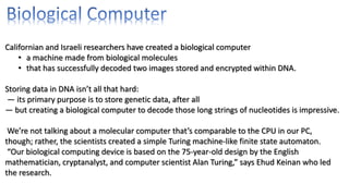Genetic data storage | PPTX
